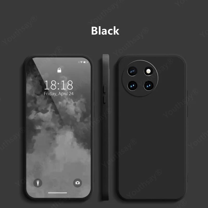 Чехол Realme 11 4G черный, силикон
