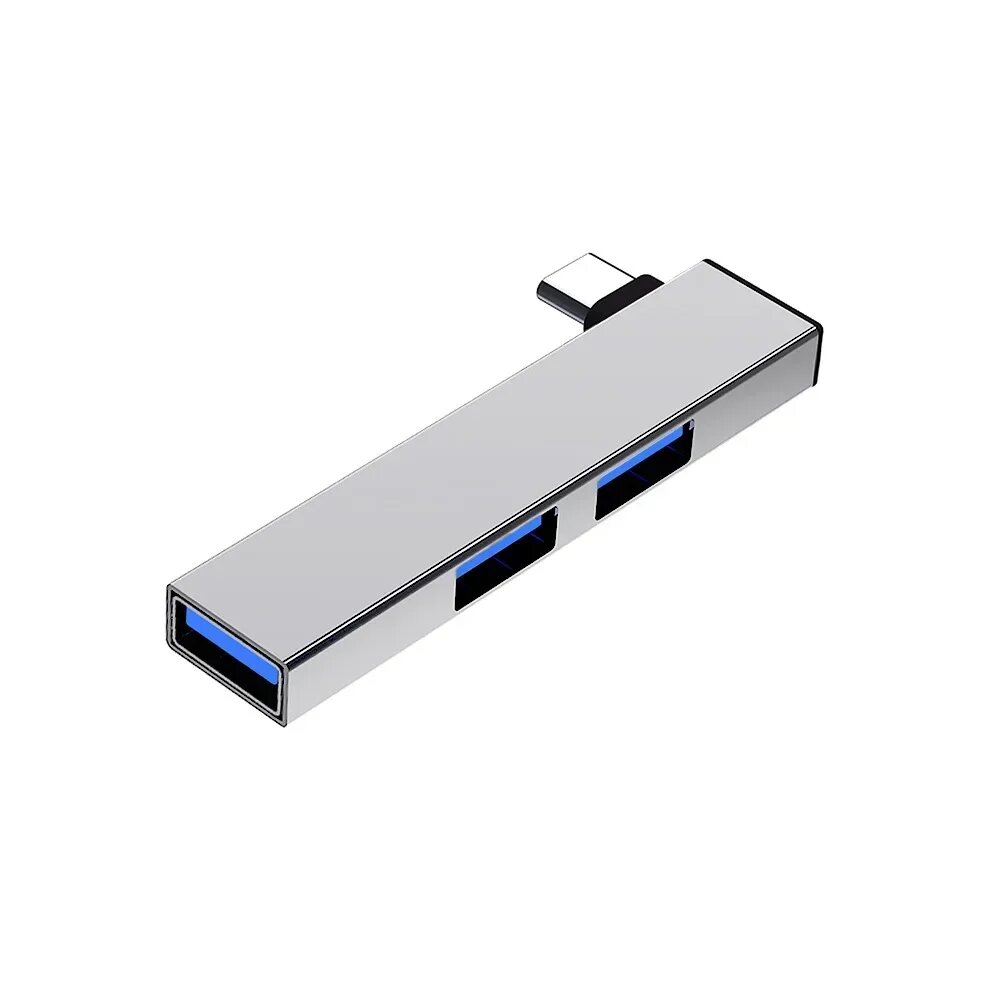 USB-C концентратор 3-в-1 TypeC-silver