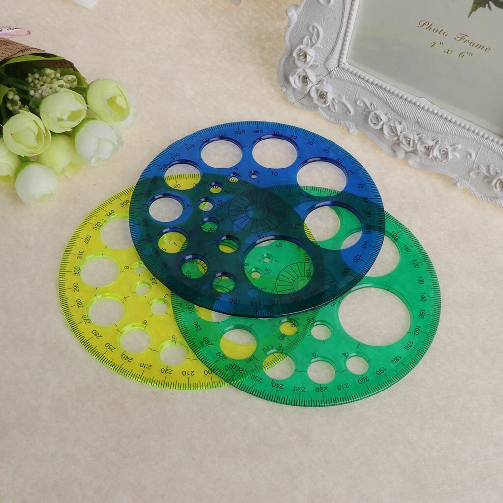 Транспортир с полным кругом на 360 градусов-случайный