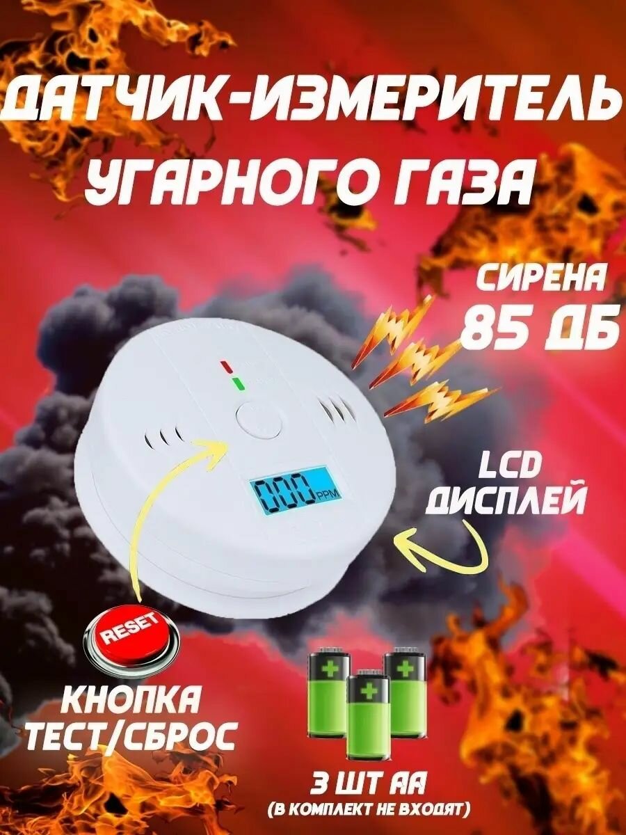 Датчик-измеритель и сигнализатор CO угарного газа