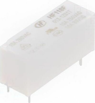 Реле HONGFA HF118F/012-1ZS1T электромагнитное SPDT Uобмотки 12ВDC 10A/250ВAC 10А 1 шт