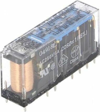 Реле OMRON G7SA-5A1B DC24 электромагнитное, SPST-NO x5 + SPST-NC x1, Uобмотки 24ВDC, 1 шт