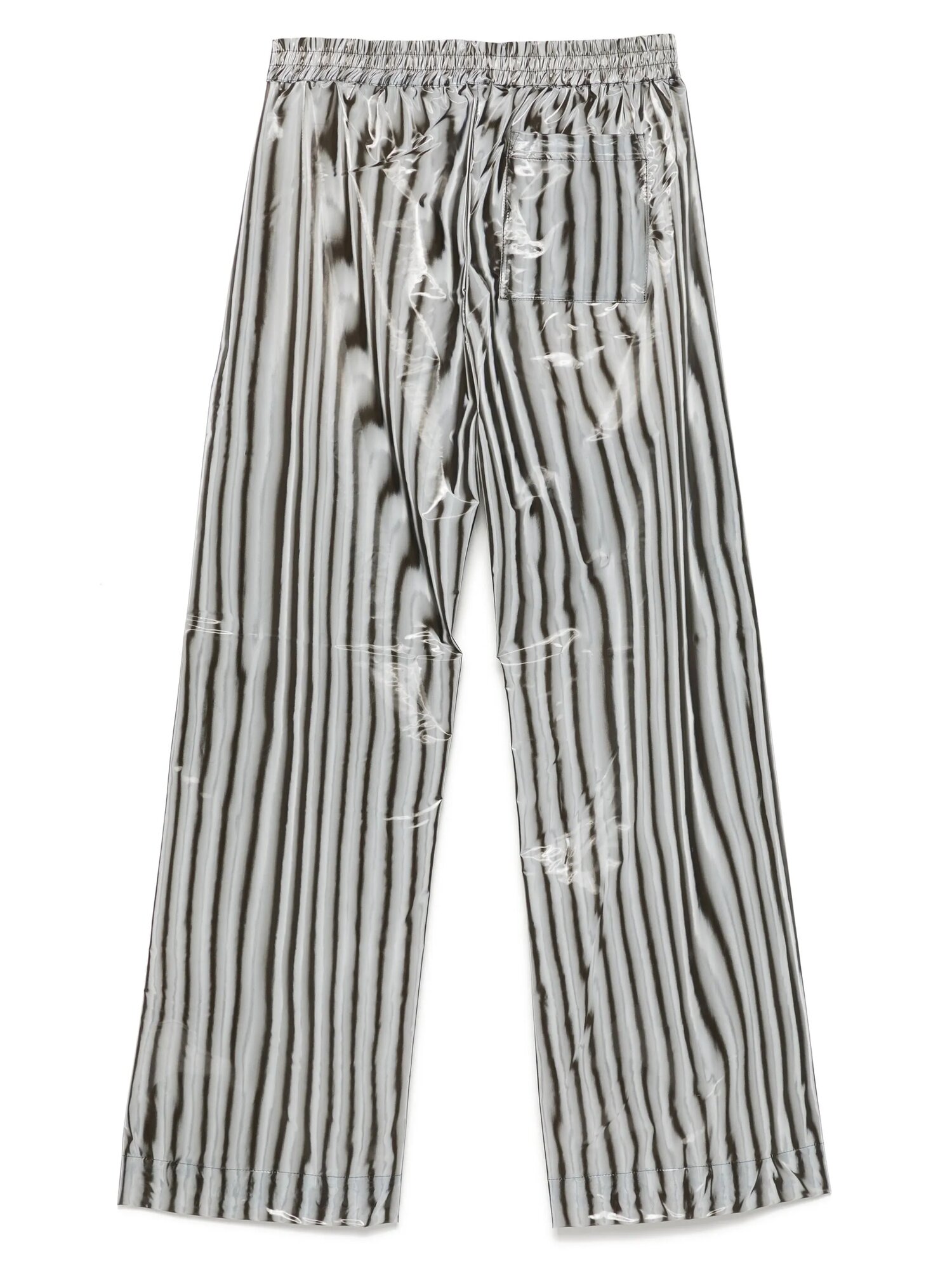 Брюки Walter Van Beirendonck, размер 48, серебристый/красный — фото 1