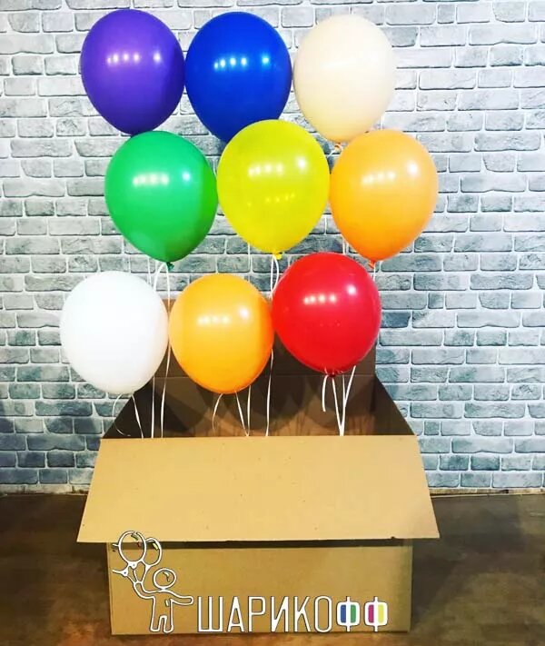 Коробка сюрприз с воздушными шарами