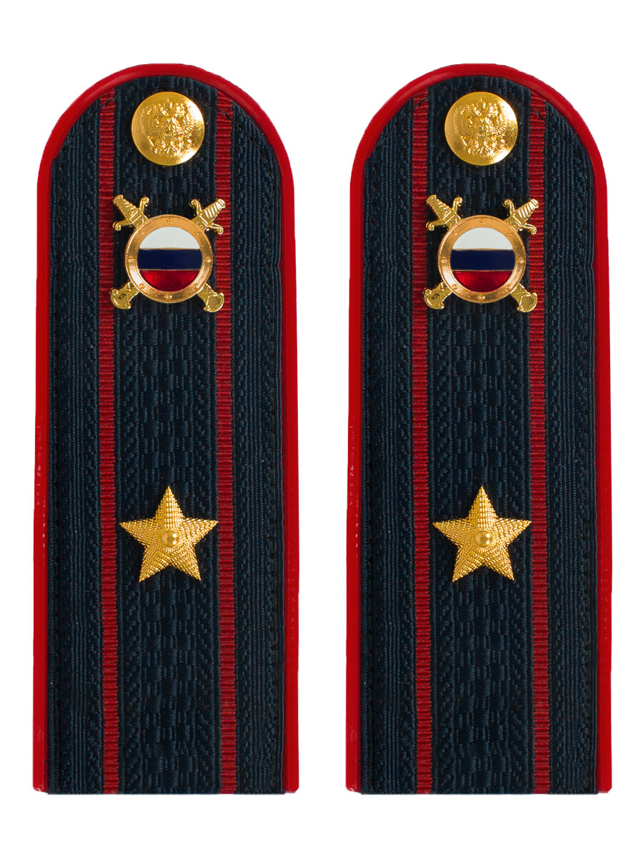 Погоны Мвд внутренняя служба на куртку темно-синие Пластик звание Майор