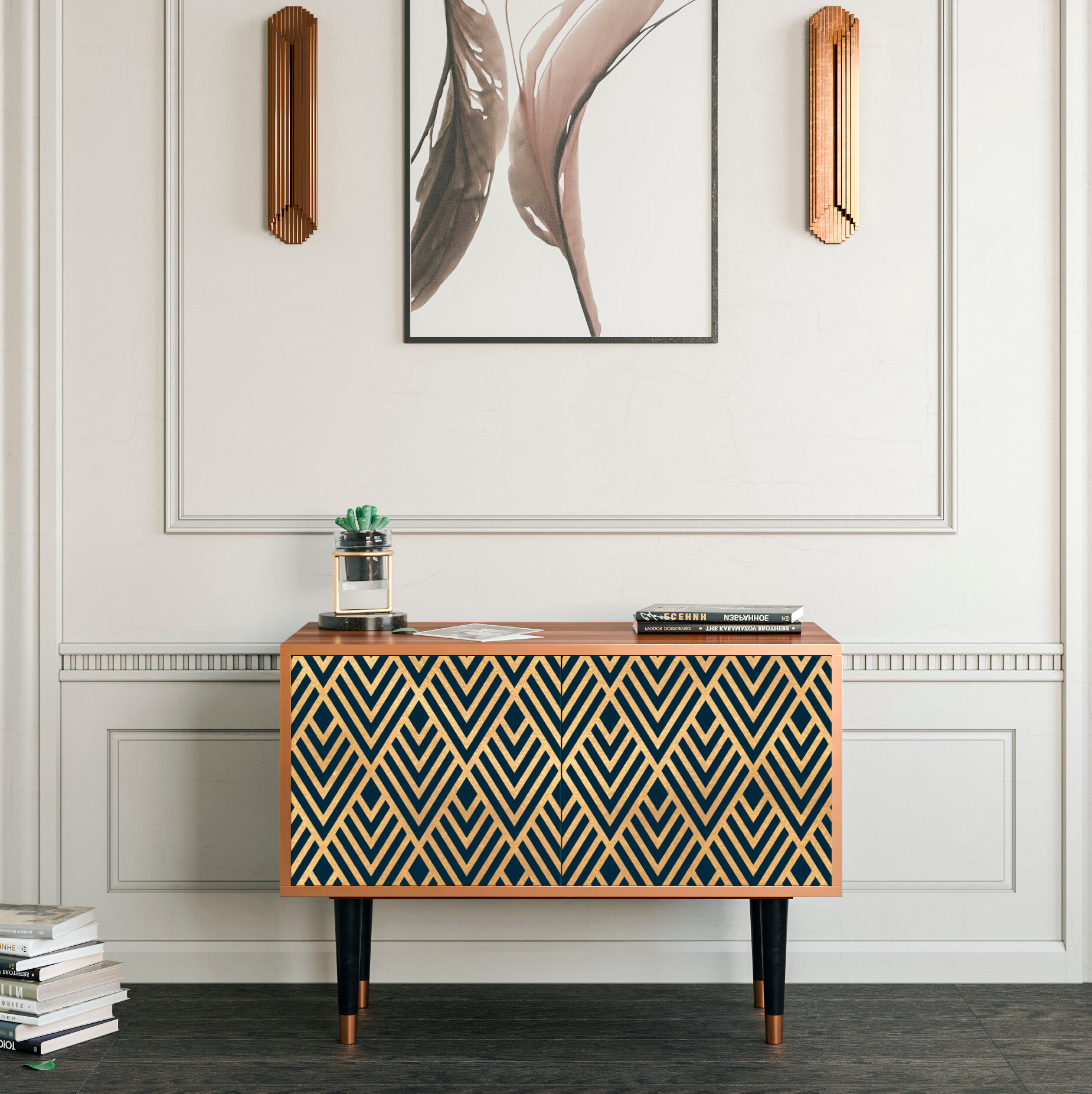 Комод - STORYZ - S1 Egypt Triangles, Размер - 94 x 69 x 48 см, Цвет корпуса - , Орех