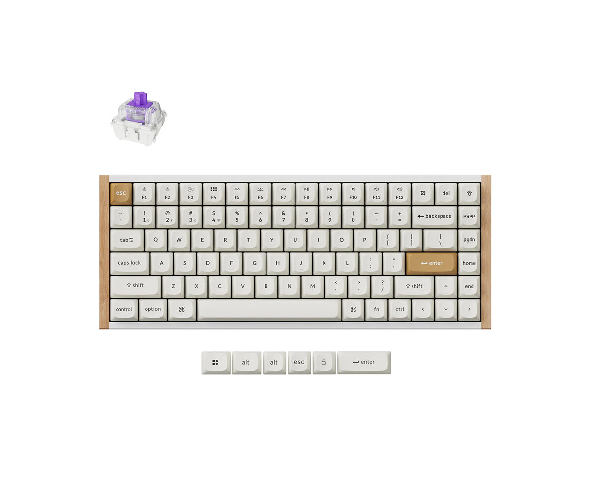 Клавиатура Keychron K2 HE Wireless Special Edition White (Gateron Double-Rail Magnetic Nebula Switch)