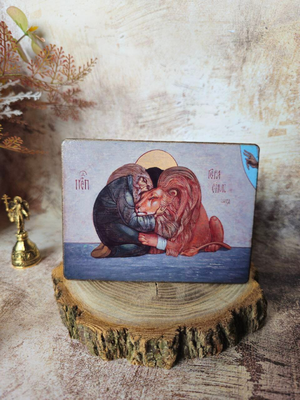 Освященная икона преподобного Герасима Иорданского, 10*14