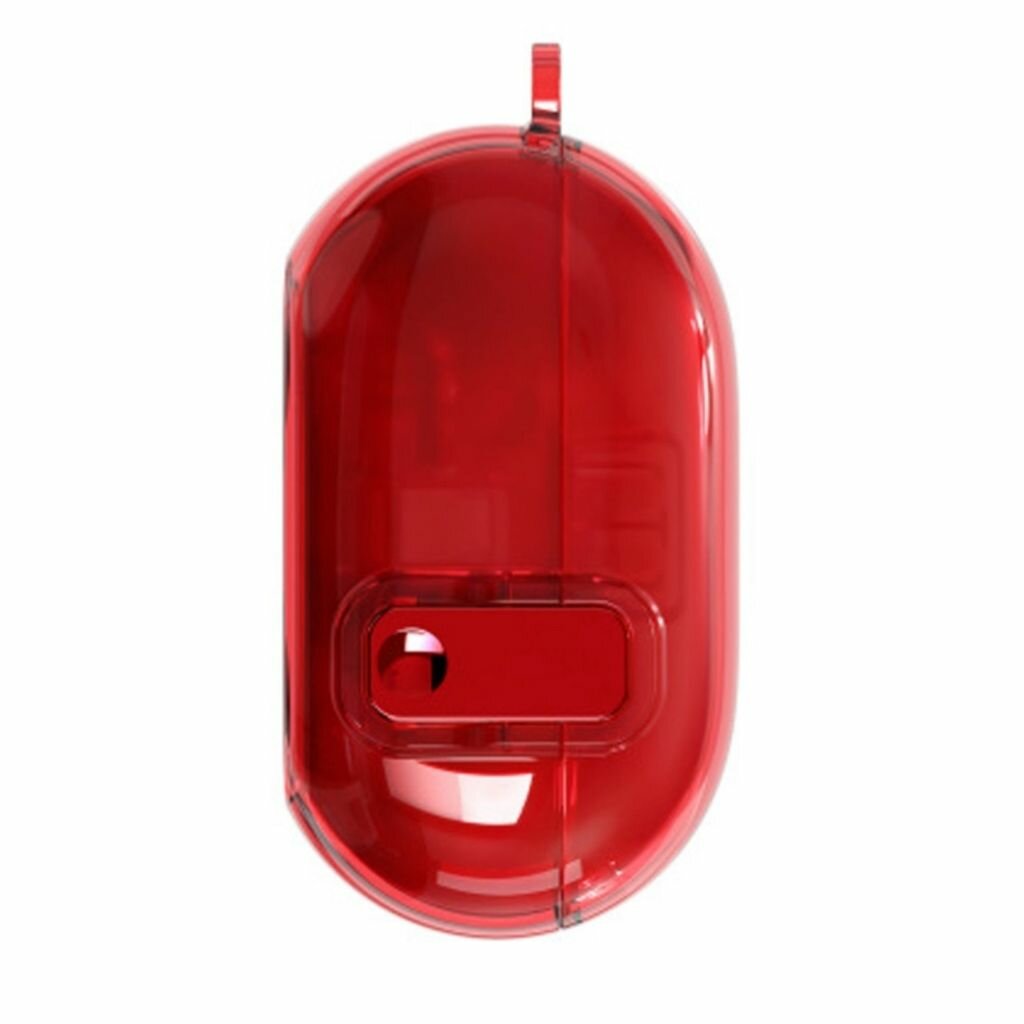 Умные аксессуары, Прозрачный TPU чехол с замком для наушников Beats Solo Buds - красный