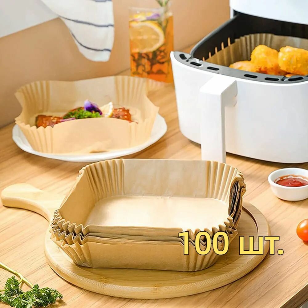 Пергаментная бумага для запекания в духовке и аэрогриле антипригарная экологичная без вреда для здоровья