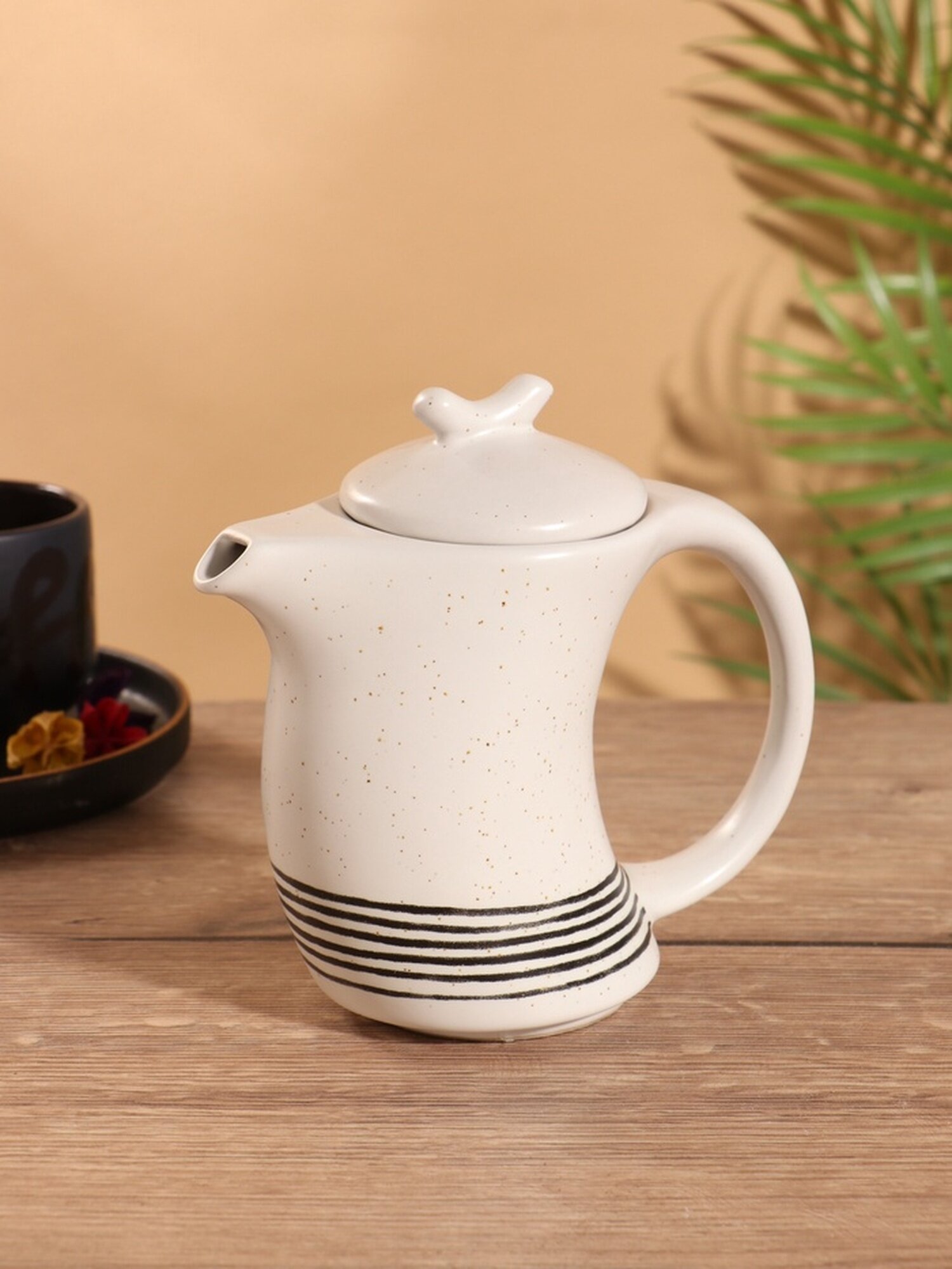 Чайник заварочный Сима-ленд «Лукман», фигурный, керамика, белый, для посудомойки