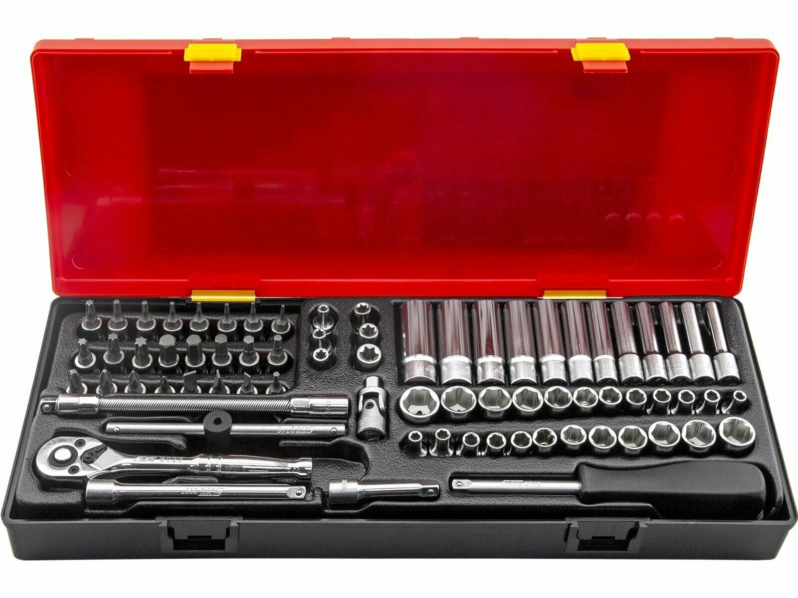 JTC-K2731 Набор головок 1/4" комбинированный (в кейсе) 73пр.