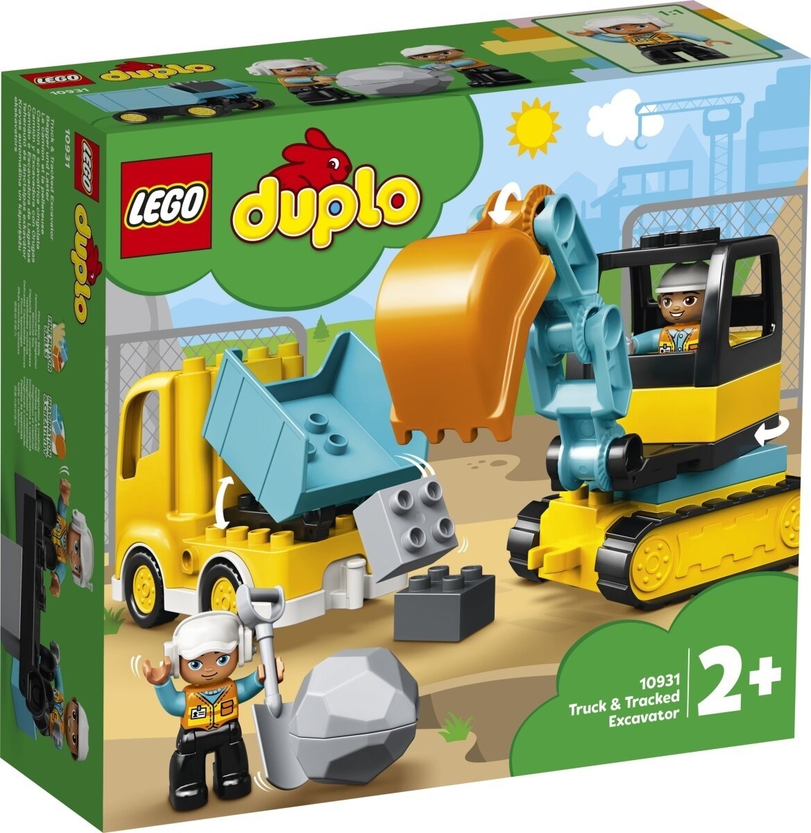 Конструктор LEGO DUPLO 10931 Town Грузовик и гусеничный экскаватор