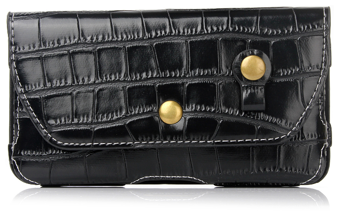Чехол-сумочка-кобура MyPads Fondina Coccodrillo для Realme GT Neo5 SE из импортной эко-кожи, с рельефом кожи крокодила на магнитной застежке, с кре.