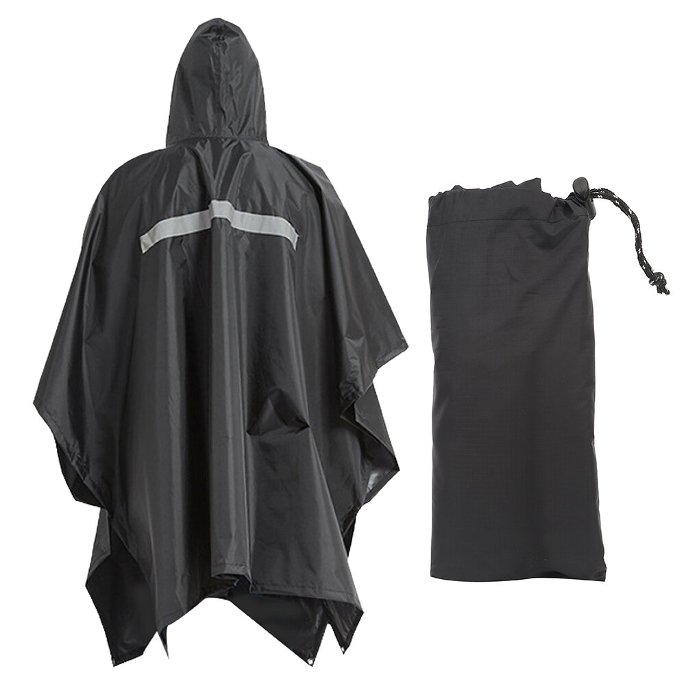 Водонепроницаемый дождевик для рыбалки, модный спортивный плащ унисекс для велоспорта, пешего туризма, многоцелевой дождевик для взрослых «три в одном» (плащ)