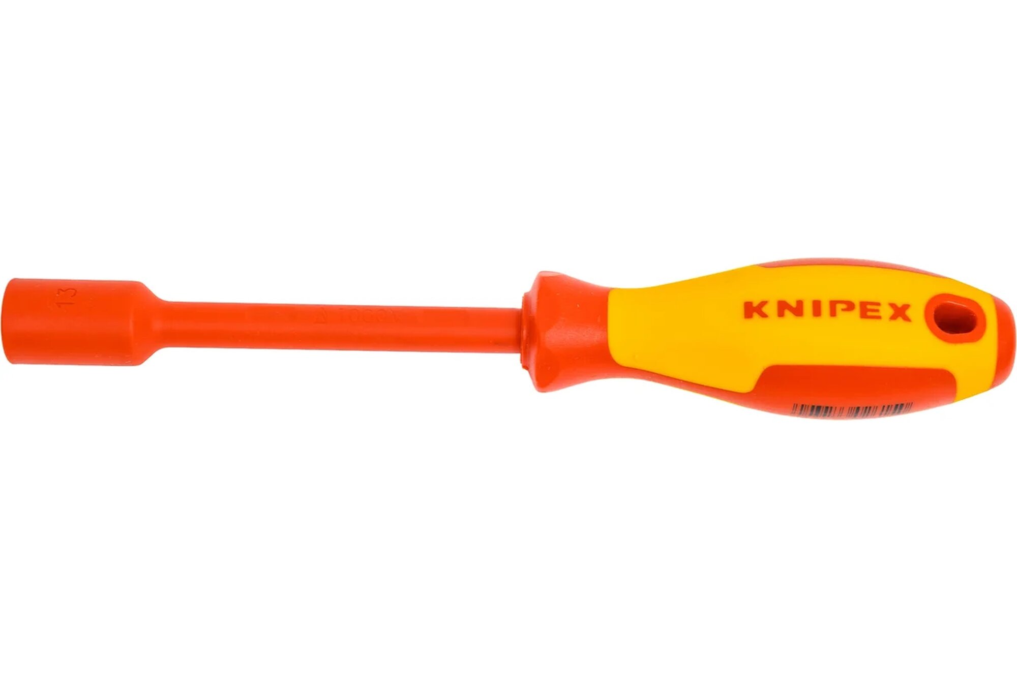 Отвёртка торцевая VDE с внутренним шестигранником, 13 x 125 мм, длина 237 мм, диэлектрическая KNIPEX KN-980313