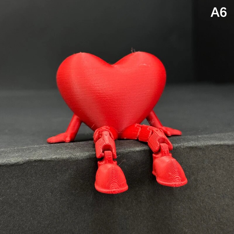 Красная шарнирная фигурка сердца YOWEI, Color: A6