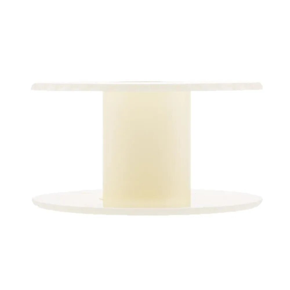 Пластиковые катушки для хранения ниток, шнуров, проволоки, веревки, ленты, цепи, белые, 32мм x 60мм