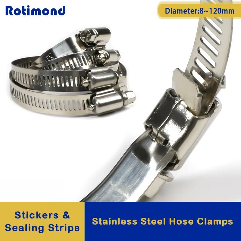 Хомуты для шлангов из нержавеющей стали 8-120 мм Diameter 19-29mm