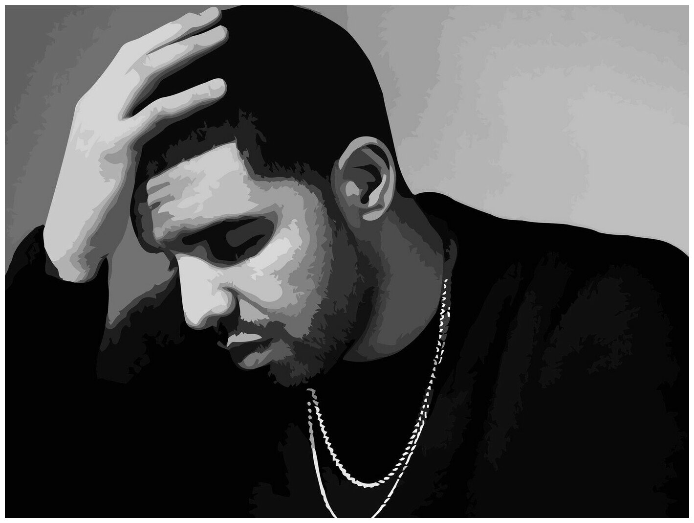 Картина по номерам на холсте Drake - 2