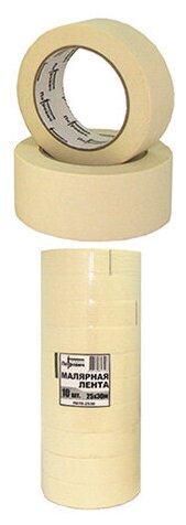 Лента малярная креповая размер П070 петрович (Артикул: 4100003119; Размер 23/25 мм/м)