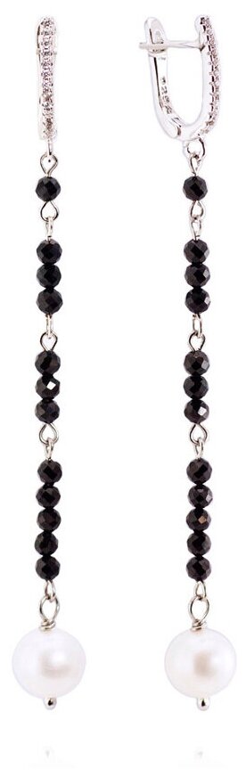 Серьги с подвесками, шпинель