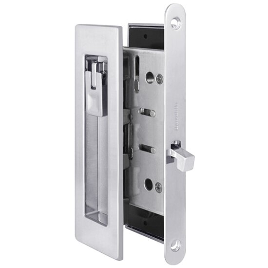 Защелка с ручками для раздвижных дверей Armadillo SH. URB153. KIT011-BK (SH011 URB) СP-8 хром