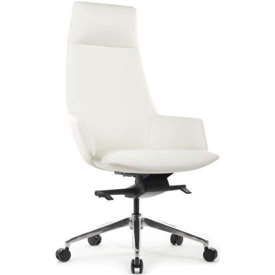 Кресло руководителя Riva Design А1719 Белый (6207) натуральная кожа 68*68*119-125