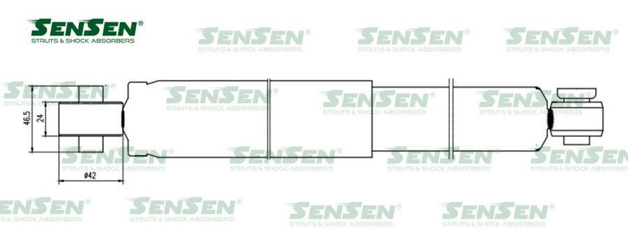 SENSEN 12130404 Аморт. зад. Hyundai ELANTRA седан (MD, UD) FLUIDIC ELANTRA седан (MD, UD) Kia RIO III (UB) 1.1-1.8(