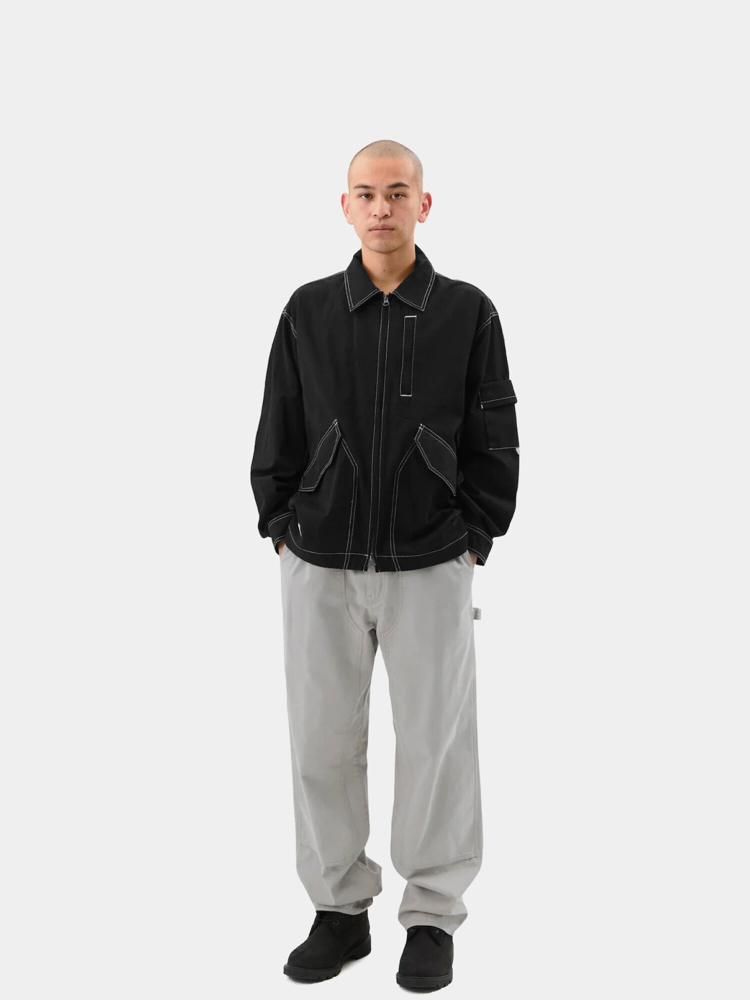 Брюки thisisneverthat Carpenter Pant, размер S, gray — фото 1