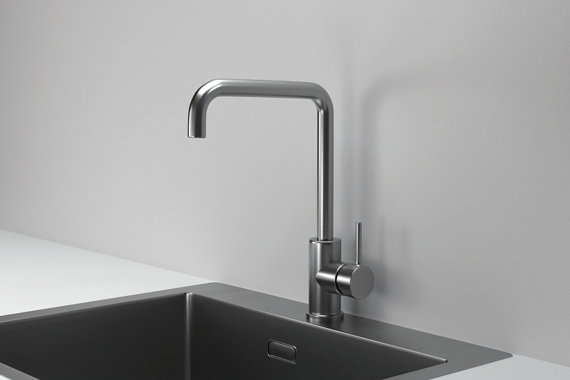 Смеситель для кухонной мойки GRANULA Kitchen Space 7110, сталь сатин