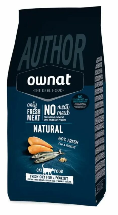Ownat Сухой корм для кошек, с рыбой и мясом домашней птицы, 1,5 кг