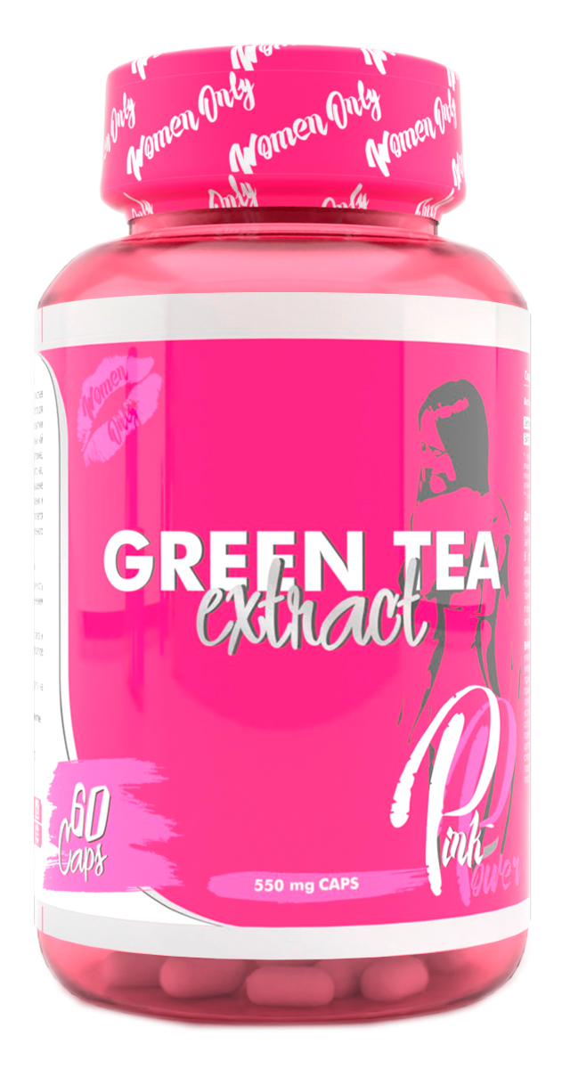 Green Tea (экстракт зеленого чая) , 60 капсул, PinkPower