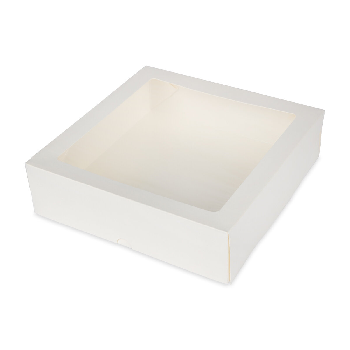 S-CHIEF BFC-020-VA67 Кондитерская коробка для торта с окном 20 x 20 x 4.5 см, прочная крышка