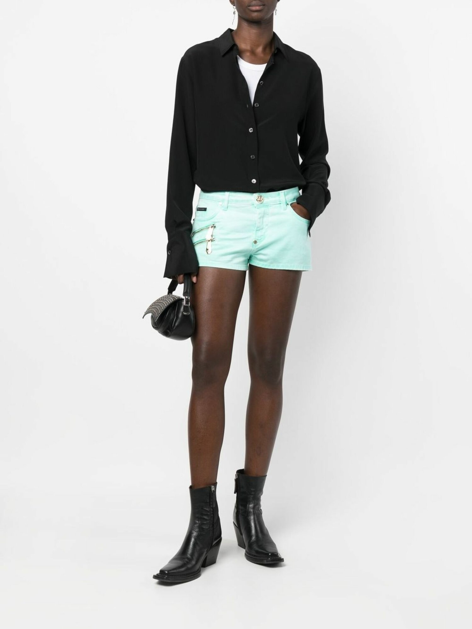 Шорты PHILIPP PLEIN, размер 38, green — фото 1