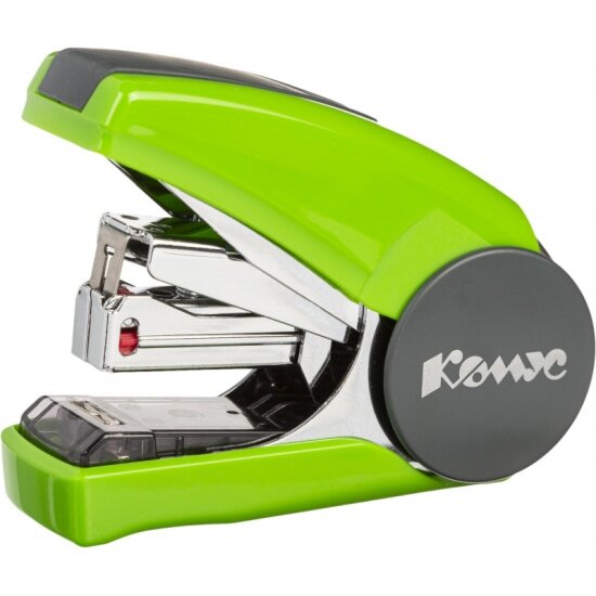 Степлер Комус Light-Force(№10) до 17листов, энергосберегающий, антистеп, зел