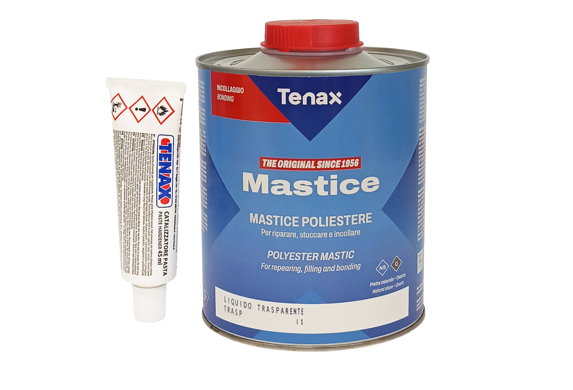 Клей полиэфирный Tenax Liquido Trasp жидкий 1л