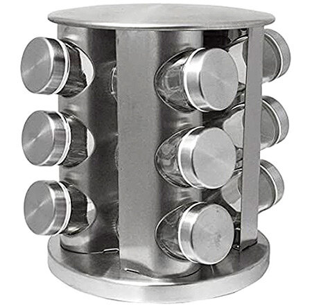 Набор для специй на подставке 13 предметов стекл/нерж/пластик MB 31020 KSMB-31020