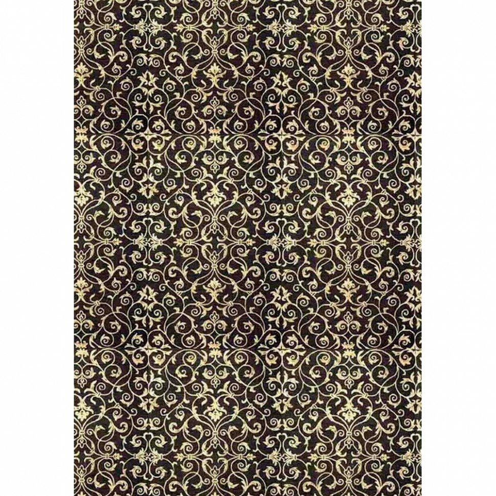 #DFSA3012 Бумага рисовая "Арабеска на черном фоне" 29.7 х 42.0 см Stamperia 1 лист