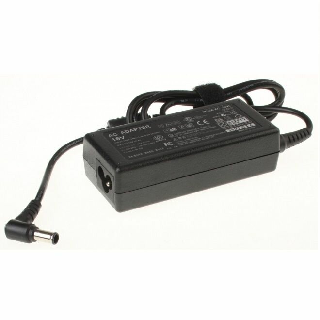 Блок питания для Sony PCGA-AC16V1, VGP-AC16V8, VGP-AC16V14 (64W) 16V 3.75A круглый 6.5 x 4.5 mm с ножкой в центре