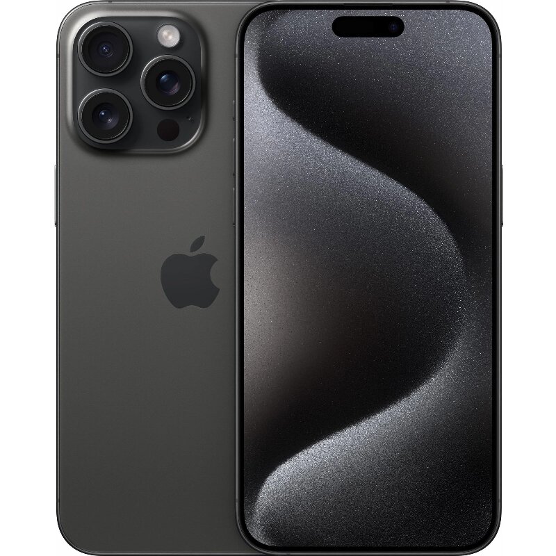 Смартфон Apple iPhone 15 Pro 1 ТБ, Dual: nano SIM + eSIM, Black titanium, черный титан