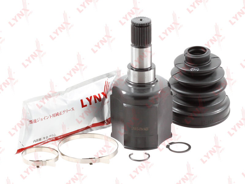 ШРУС внутренний L LYNXauto CI-3784. Для: Ford, Форд, Mondeo(Мондео) IV 1.6-2.3 07> / Galaxy(Гэлакси)/S-Max 1.6-2.3 06>. Шлицы наружные, шт. - 26. Шлицы внутренние, шт. - 28.