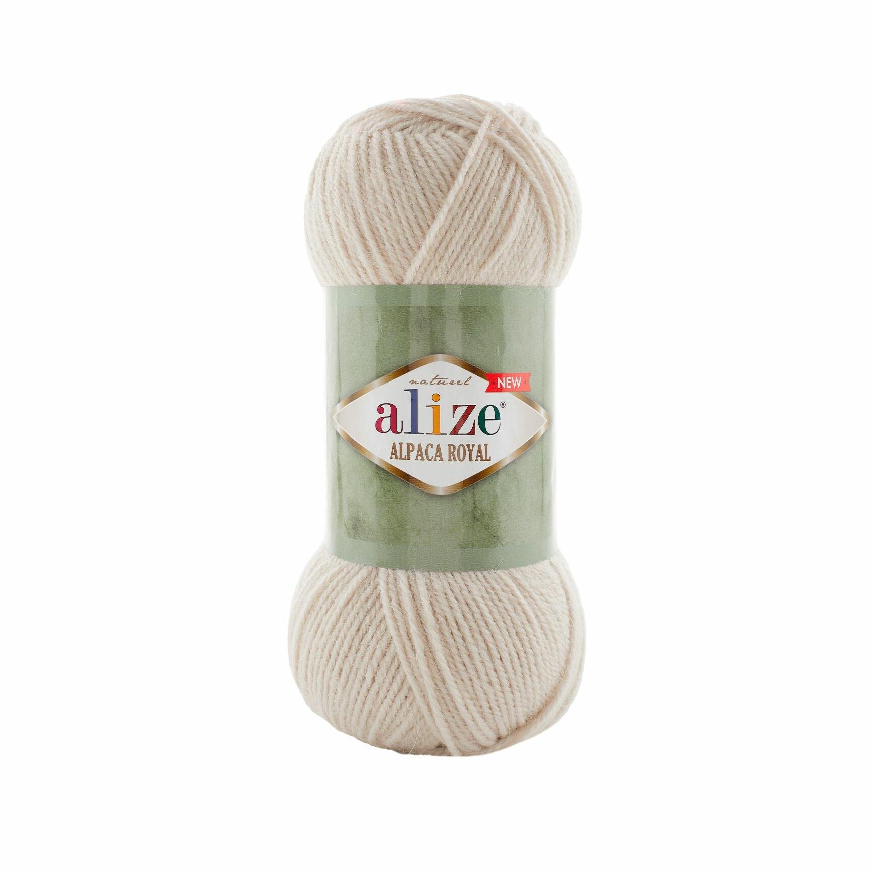 Альпака Рояль Alize Alpaca Royal NEW упаковка 5 мотков 100 г. 250 м 55% Aкрил 30% Шерсть 15% Aльпака цвет 599 слоновая кость