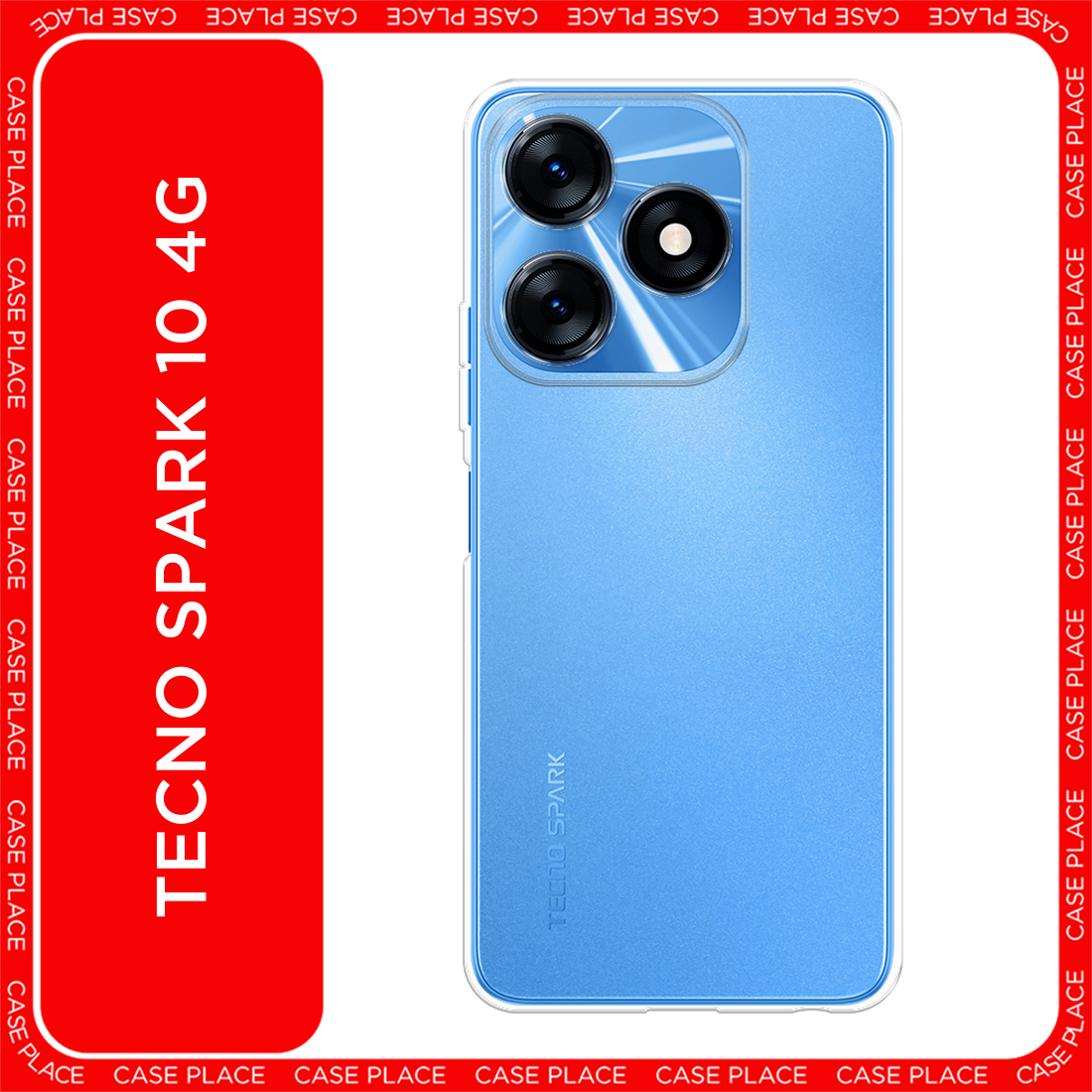 Чехол на Tecno Spark 10C / Техно Спарк 10C прозрачный