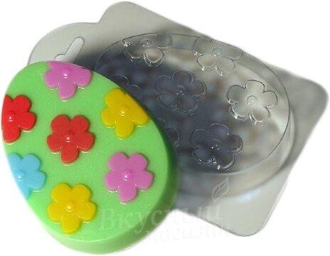 Молд для шоколада/мастики Яйцо с узором №4 (Набор из 6 шт.)