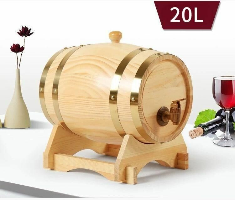 Дубовая бочка, ведерко из цельного винограда -jua