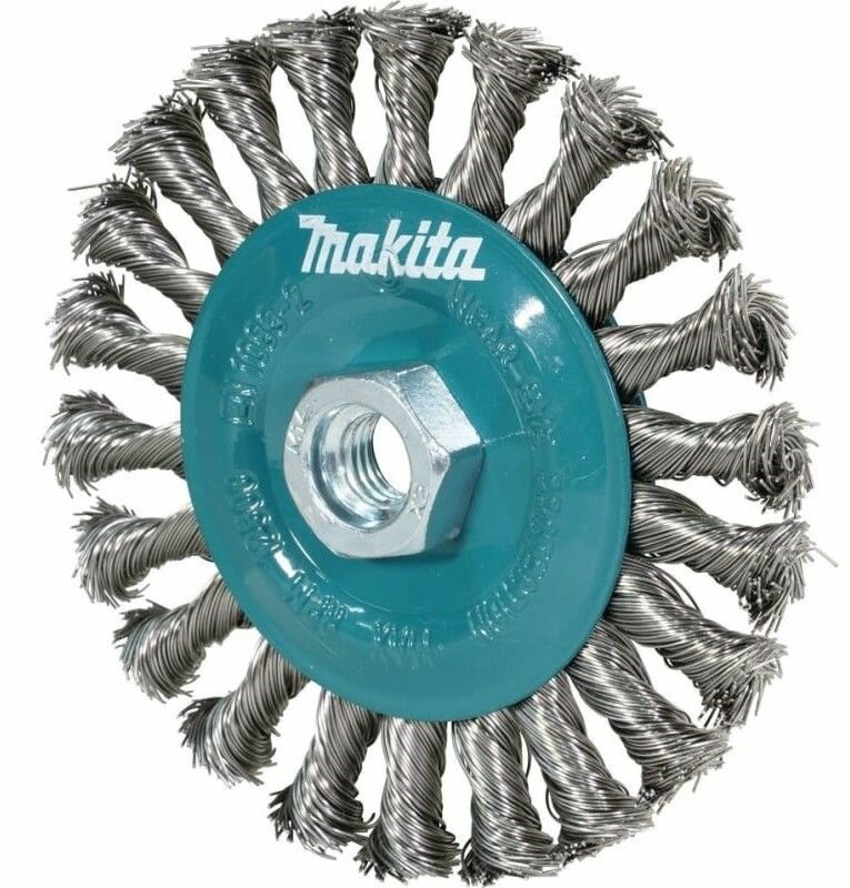 Щетка обдирочная для УШМ MAKITA D-77540 d125 мм, толщ. проволоки 0,5 мм
