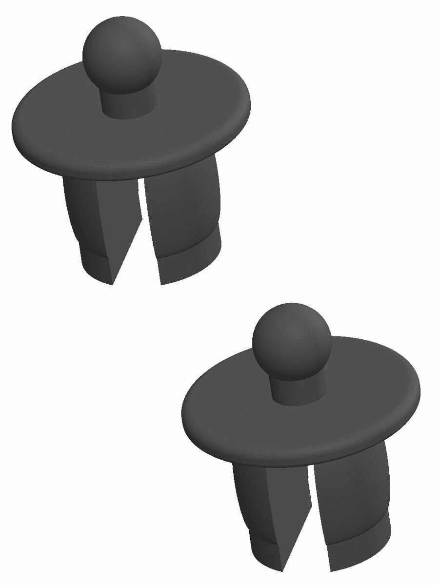 Пин-фиксатор тяги полки багажника для Mazda 3 хэтчбек, 2 шт.