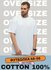 Футболка oversize, размер 56, белый/белый