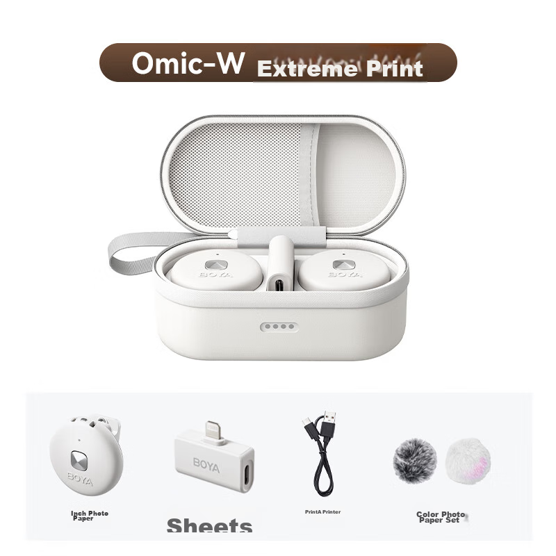 Передатчик для радиосистемы, приемник для радиосистемы BOYA Omic-U Lightning Version студийный, white